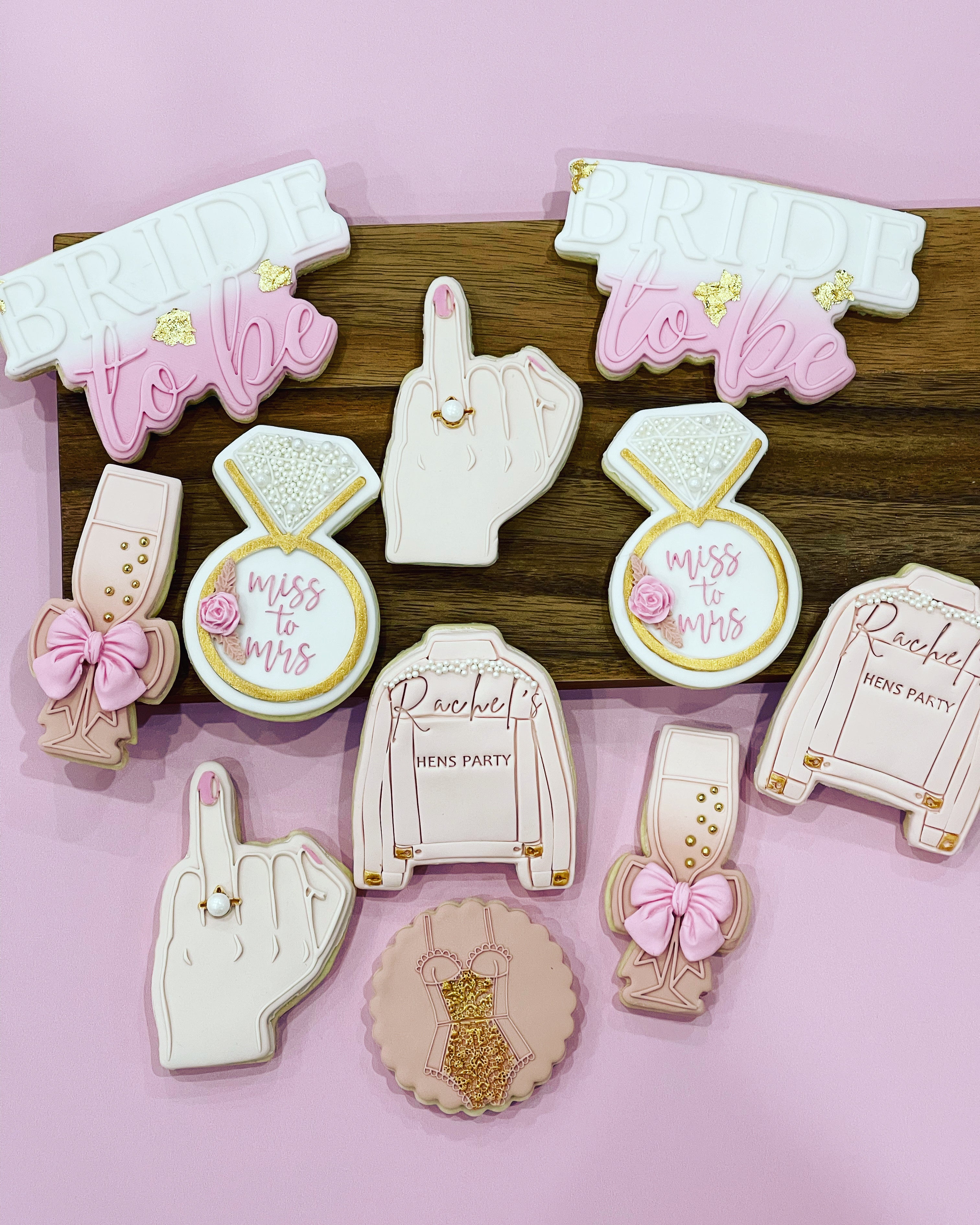Hens Party Cookies - Sophia's Cookie Creations