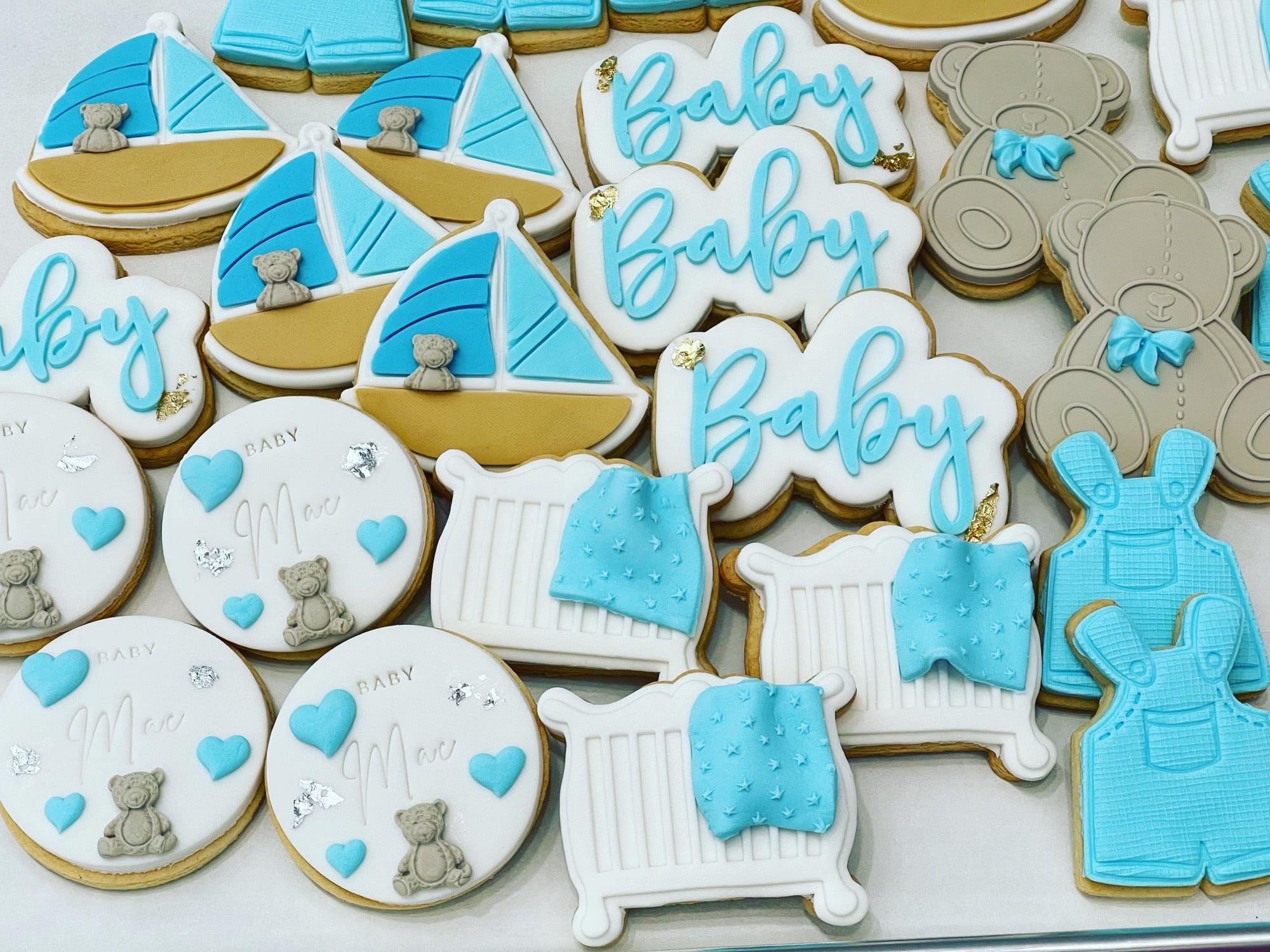 Boat Baby Shower Cookies - Sophia's Cookie Creations
