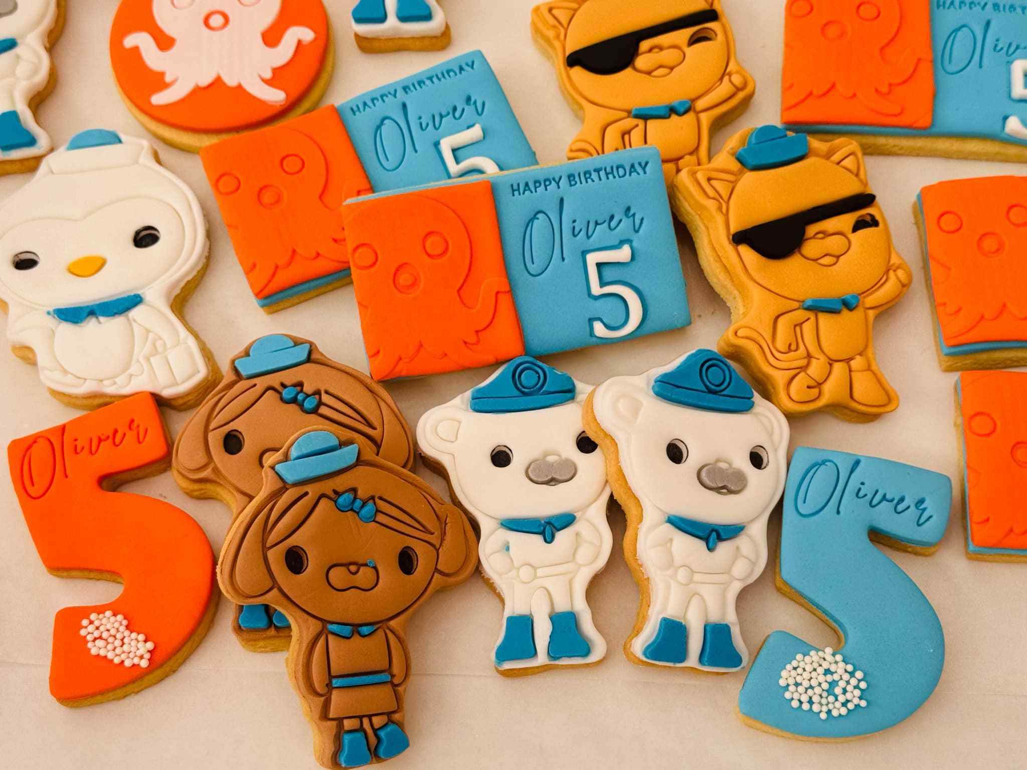 Personalised Octonauts cookies - Sophia's Cookie Creations