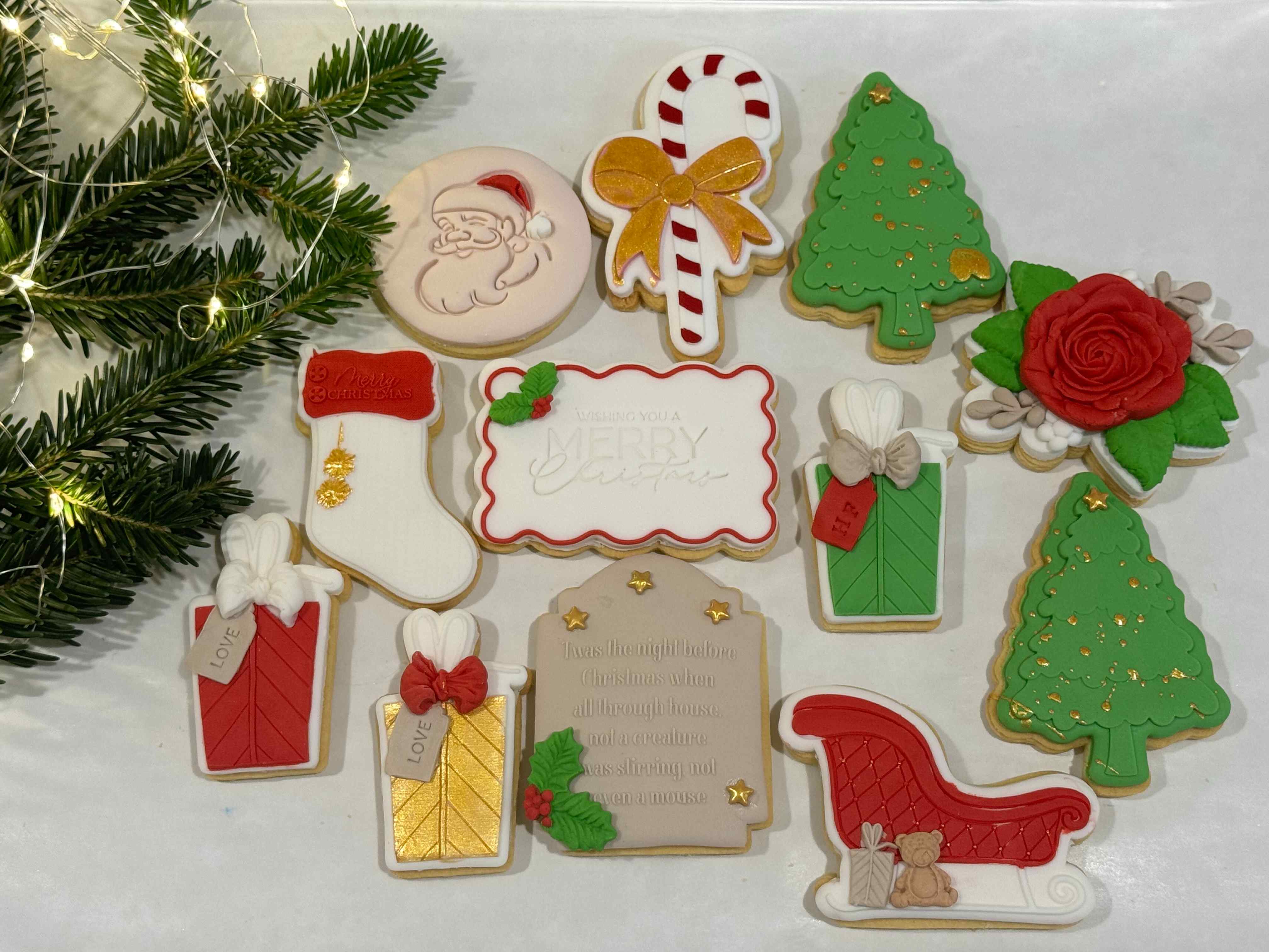 Traditional Christmas Cookies Pack - Sophia's Cookie Creations