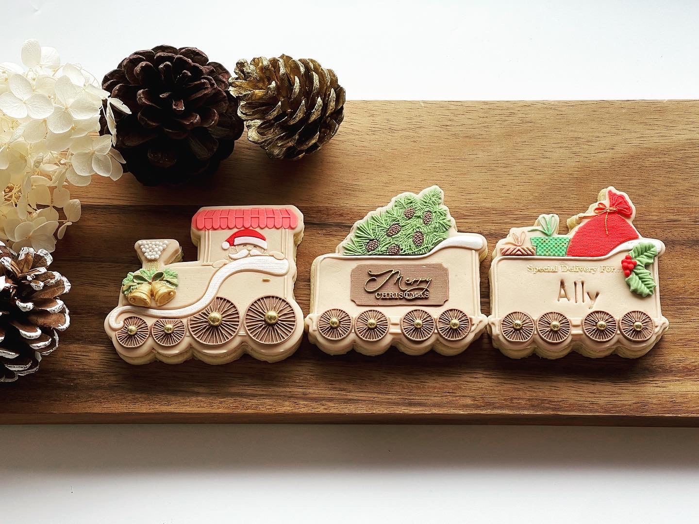 Christmas Train Cookies Australia - Sophia's Cookie Creations