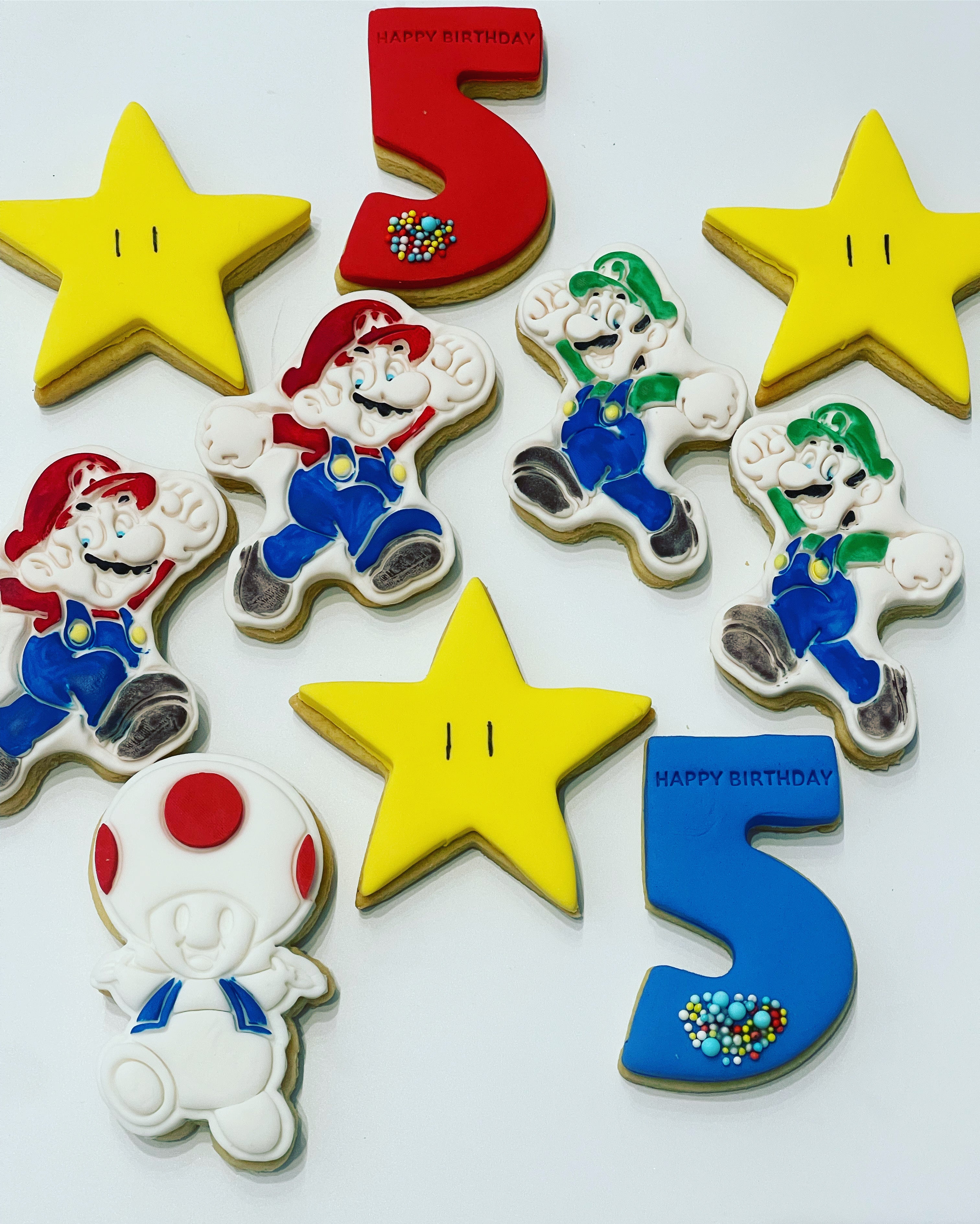 Super Mario Cookies - Sophia's Cookie Creations